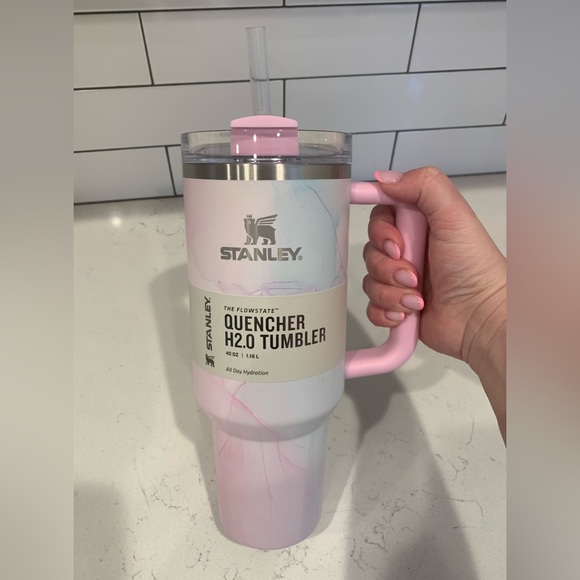 Stanley | Other | Stanley Pink Marble 4oz | Poshmark